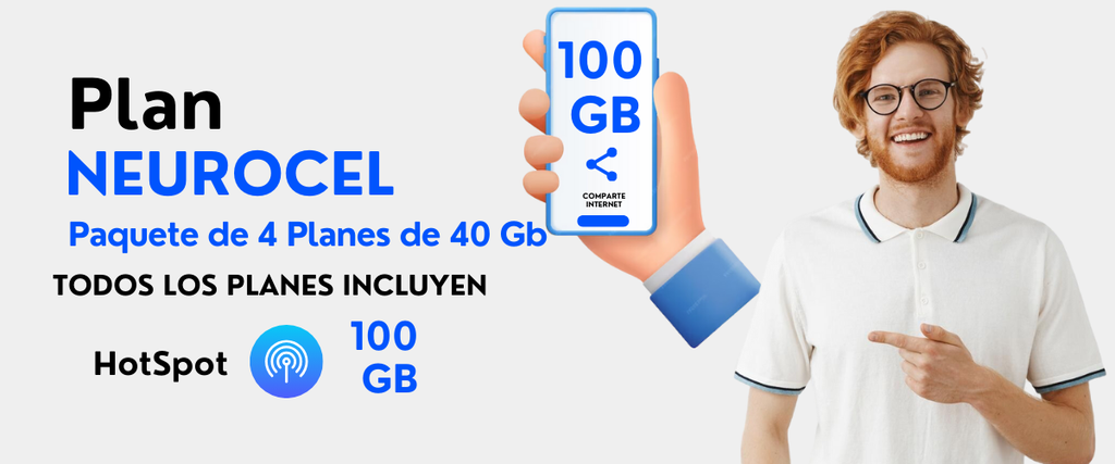 Paquete de 4 Planes de 100 Gb | Neurotech Telecom